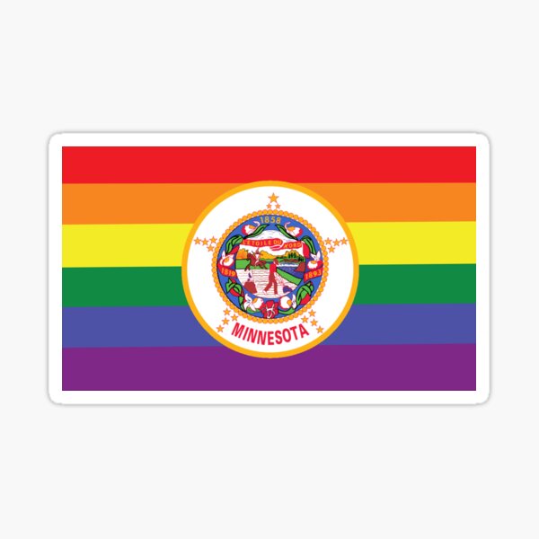"minnesota pride flag" Sticker by fantastic-fear | Redbubble