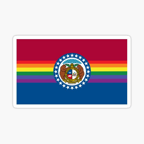"missouri pride flag" Sticker by fantastic-fear | Redbubble