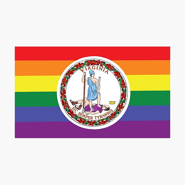 "virginia pride flag" Photographic Print for Sale by fantastic-fear ...