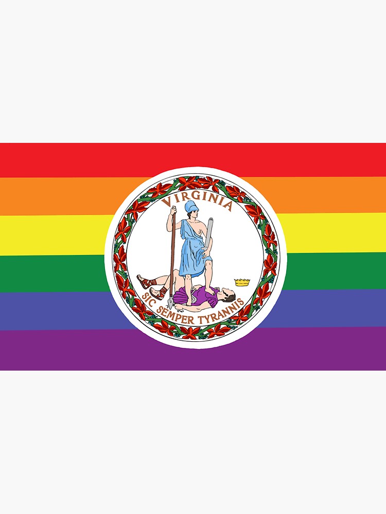 "virginia pride flag" Sticker for Sale by fantastic-fear | Redbubble