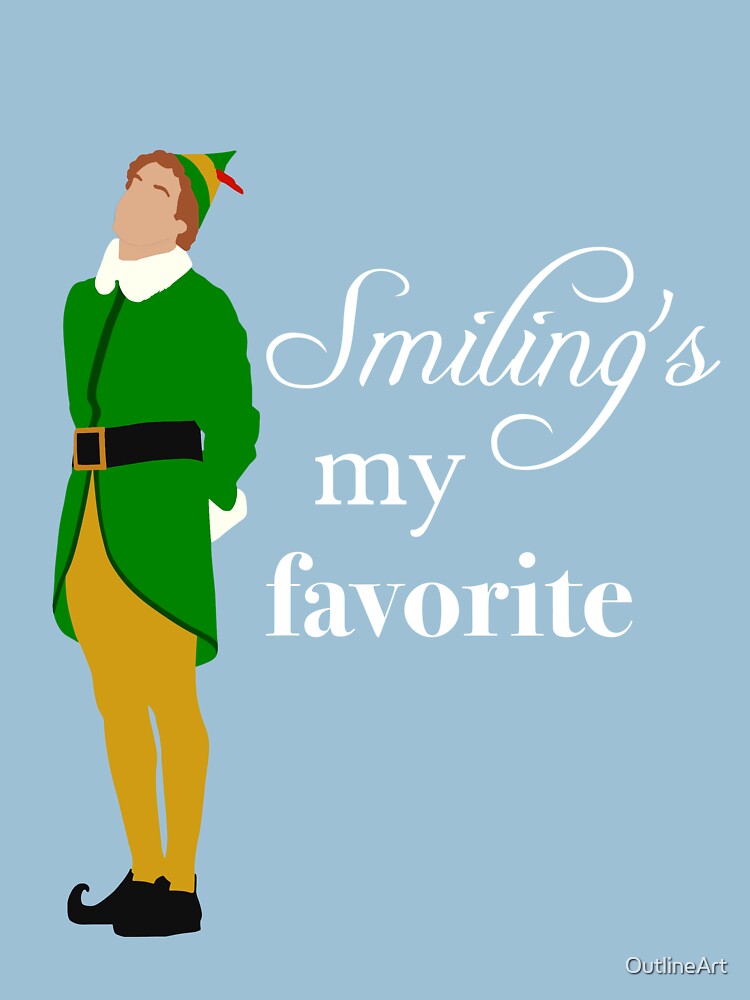 "Smiling's My Favorite (US VERSION)" T-shirt for Sale by OutlineArt ...