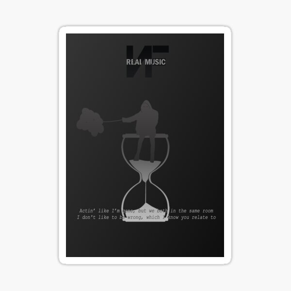 "NF - Time Ver 2" Sticker by gyprux | Redbubble