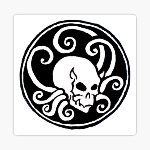 "Octo-Skull demon symbol " Sticker by AlchemistArtist | Redbubble