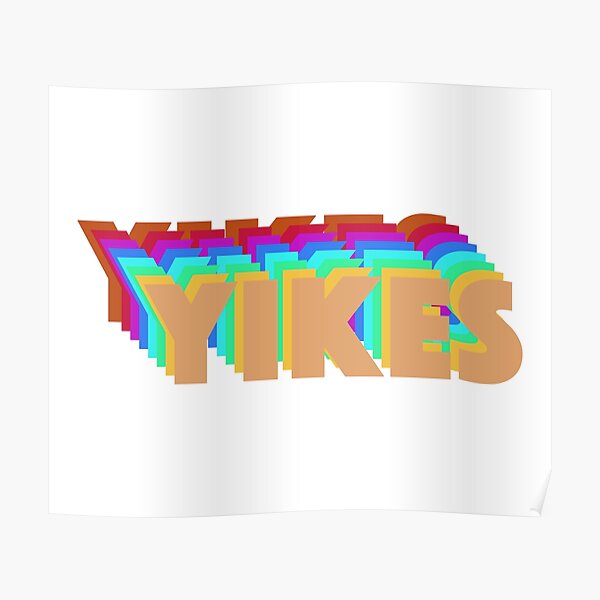 "Yikes Popular Meme Speech Mood Sticker" Poster for Sale by mekx ...