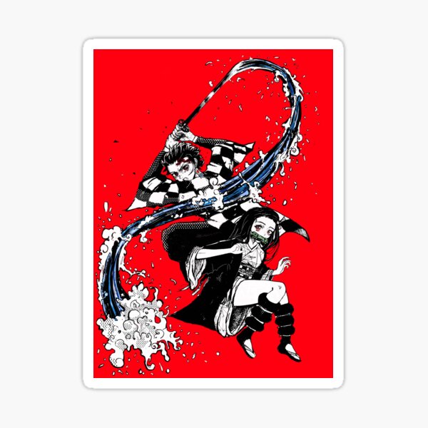 "Demon Slayer Kimetsu No Yaiba " Sticker by SaleSalamander | Redbubble