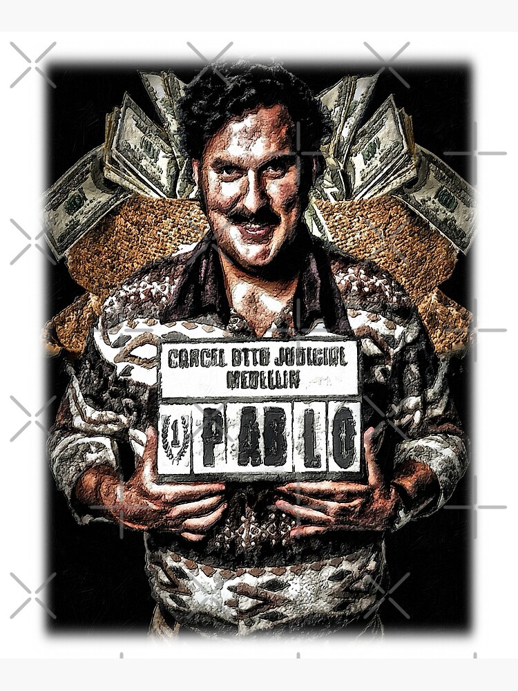 Lienzo «Pablo Escobar- No 1» de editor1972 | Redbubble