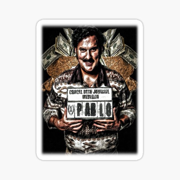 "Pablo Escobar- No 1" Sticker for Sale by editor1972 | Redbubble