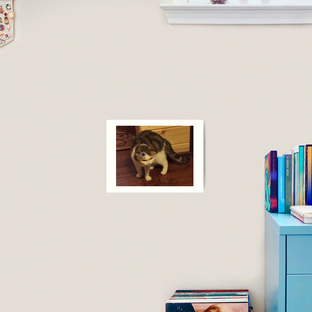 "Loading Buffering Cat Meme" Art Print for Sale by jamdonut1 | Redbubble