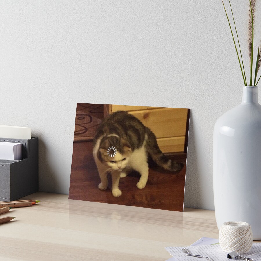 "Loading Buffering Cat Meme" Art Board Print for Sale by jamdonut1 ...