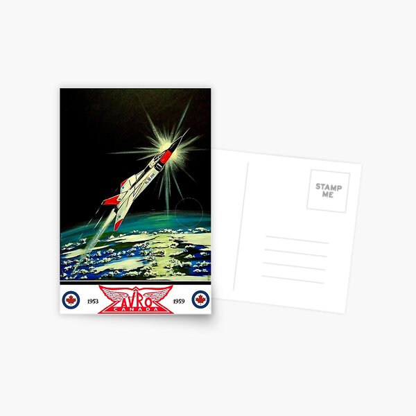 "AVRO Arrow (Limitless Boundary)" Postcard by Qwijebo | Redbubble