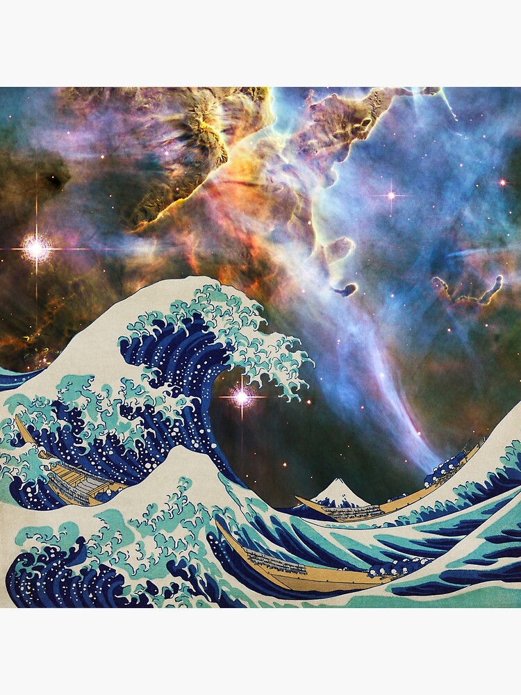 "The Great Wave - Galaxy " Poster by creativewrld | Redbubble