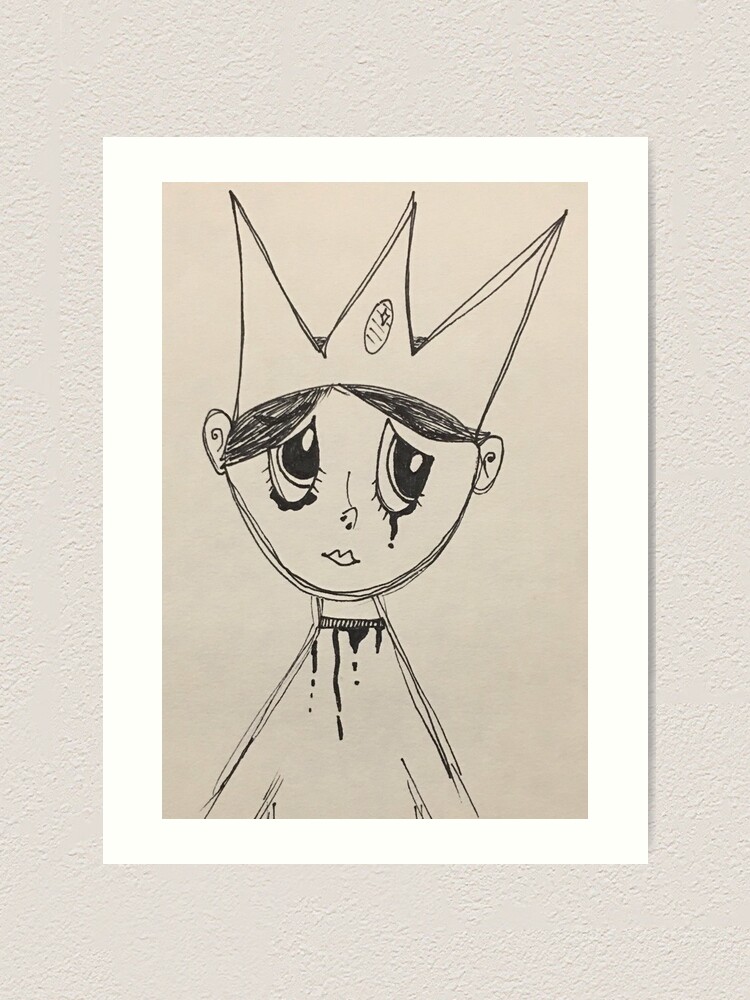 "Sad King" Art Print for Sale by phiasoul | Redbubble