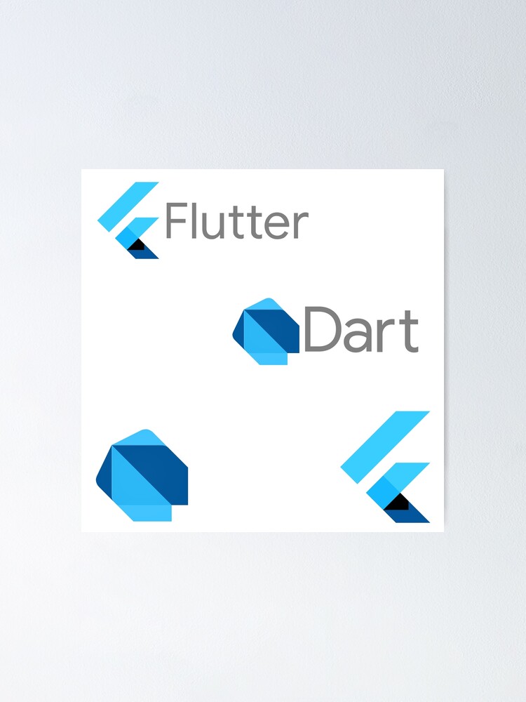 "flutter dart set" Poster by yourgeekside | Redbubble