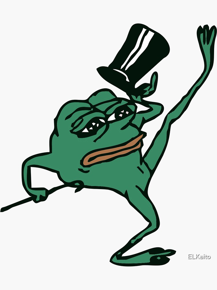 "Pepe The Frog Feels Good Man Sticker" Sticker for Sale by ELKaito ...
