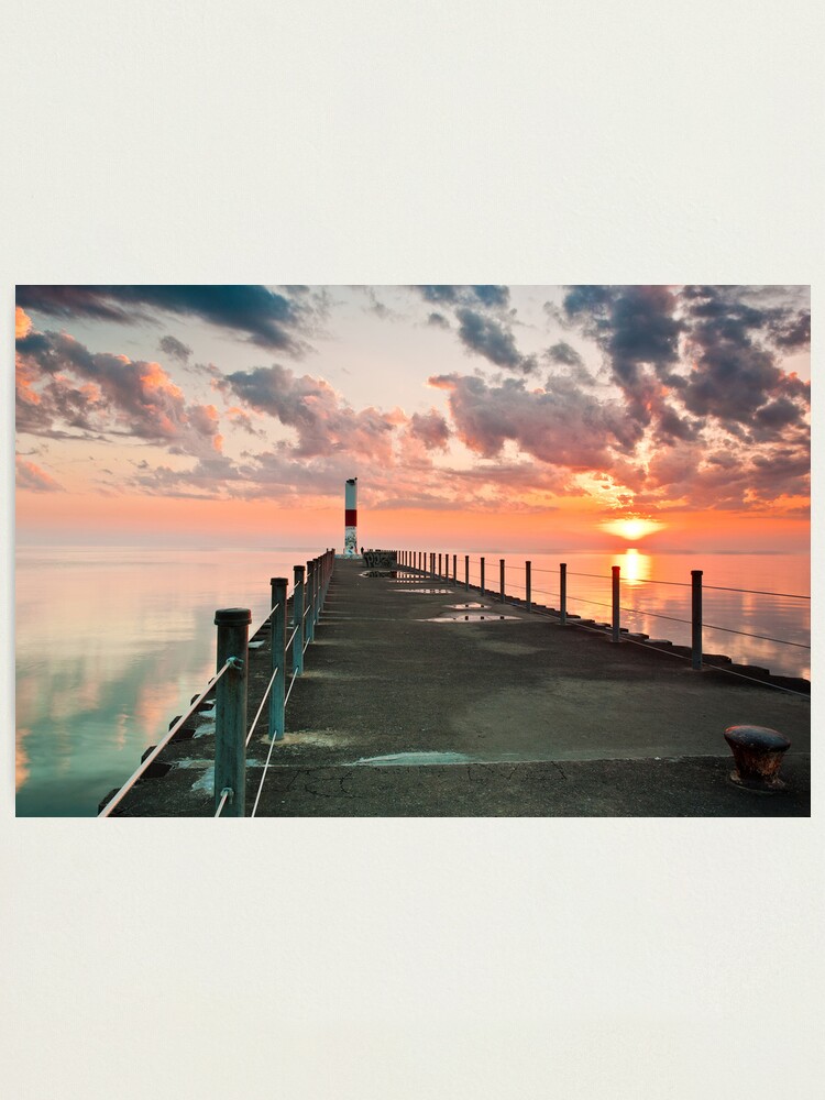 "Pier Sunrise - Rochester, NY" Photographic Print for Sale by ...
