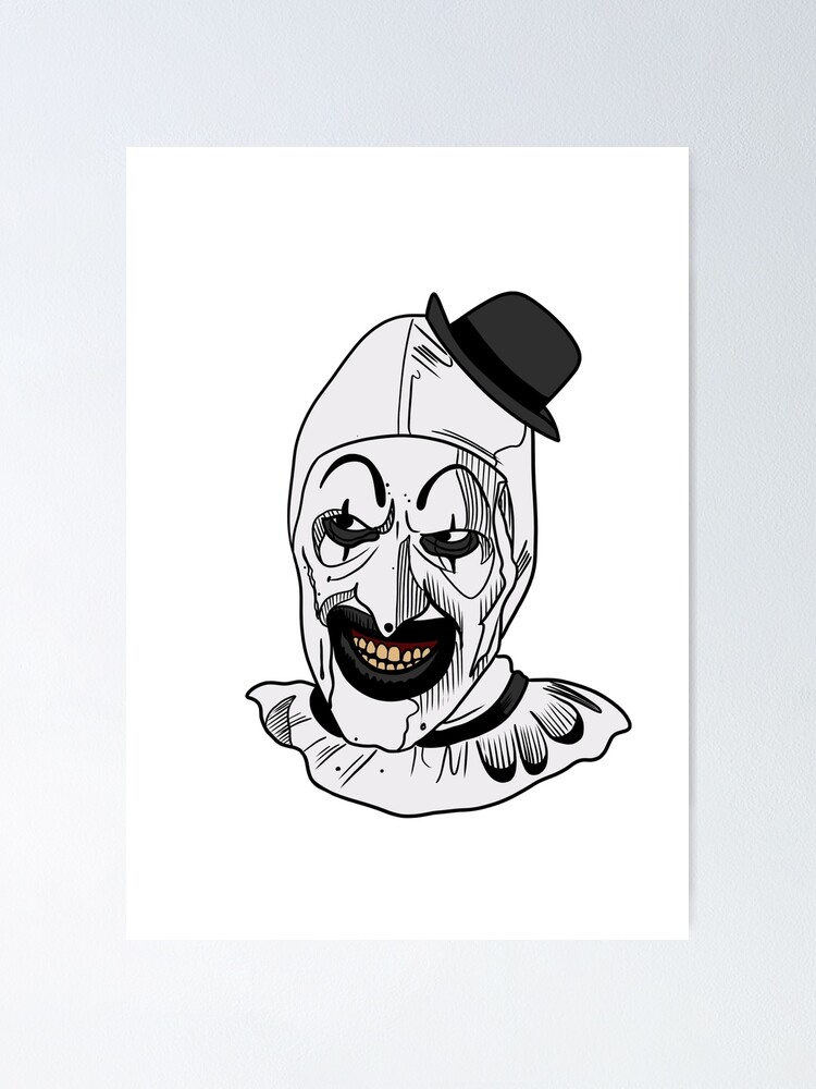 "Terrifier Clown" Poster for Sale by Crafty3eyedfox | Redbubble