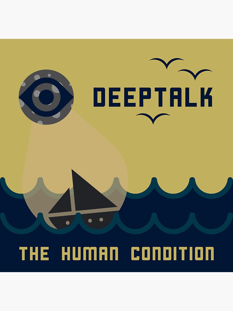 "Deep Talk Logo" Sticker by NickDelaney | Redbubble