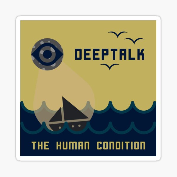 "Deep Talk Logo" Sticker by NickDelaney | Redbubble