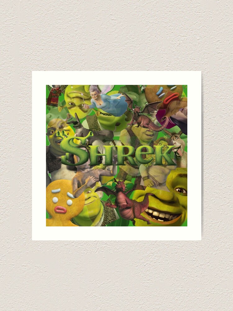 "Shrek collage" Art Print for Sale by ctrout5915 | Redbubble