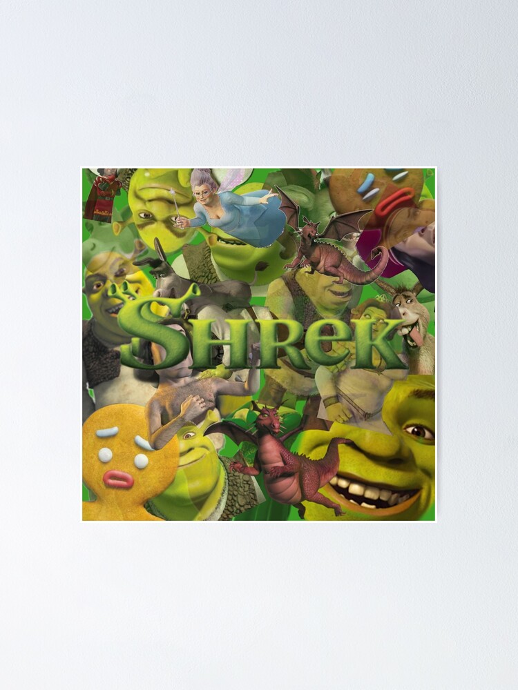 "Shrek collage" Poster by ctrout5915 | Redbubble