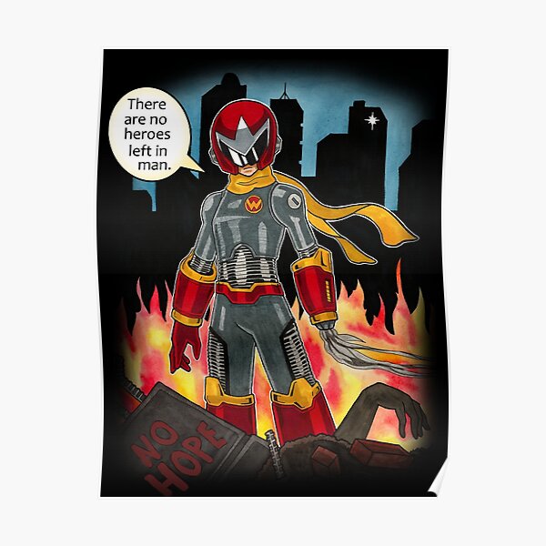 "Prototype Man Robot in a Burning City Protoman No Heroes Edition ...