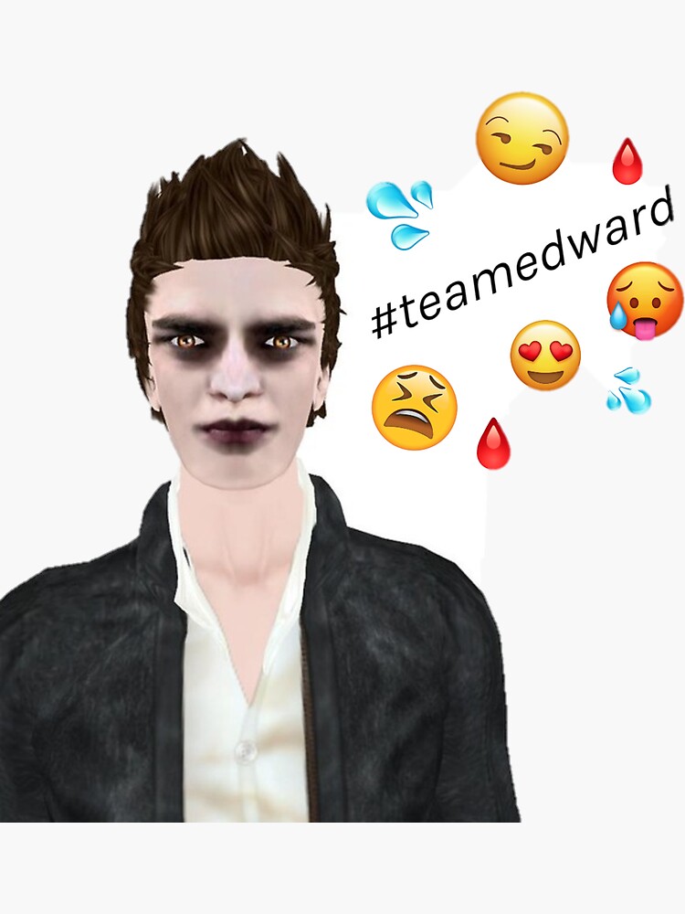 "Twilight Team Edward Sticker" Sticker for Sale by basicedgyteen ...