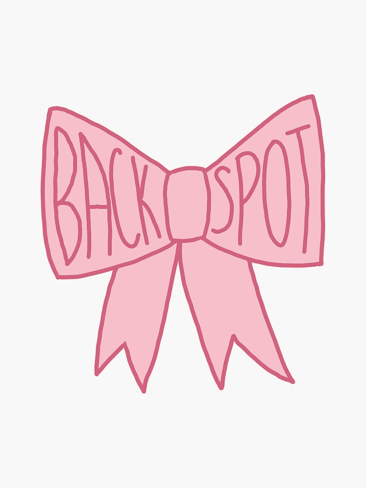 "Backspot Bow" Sticker for Sale by alexcaf | Redbubble