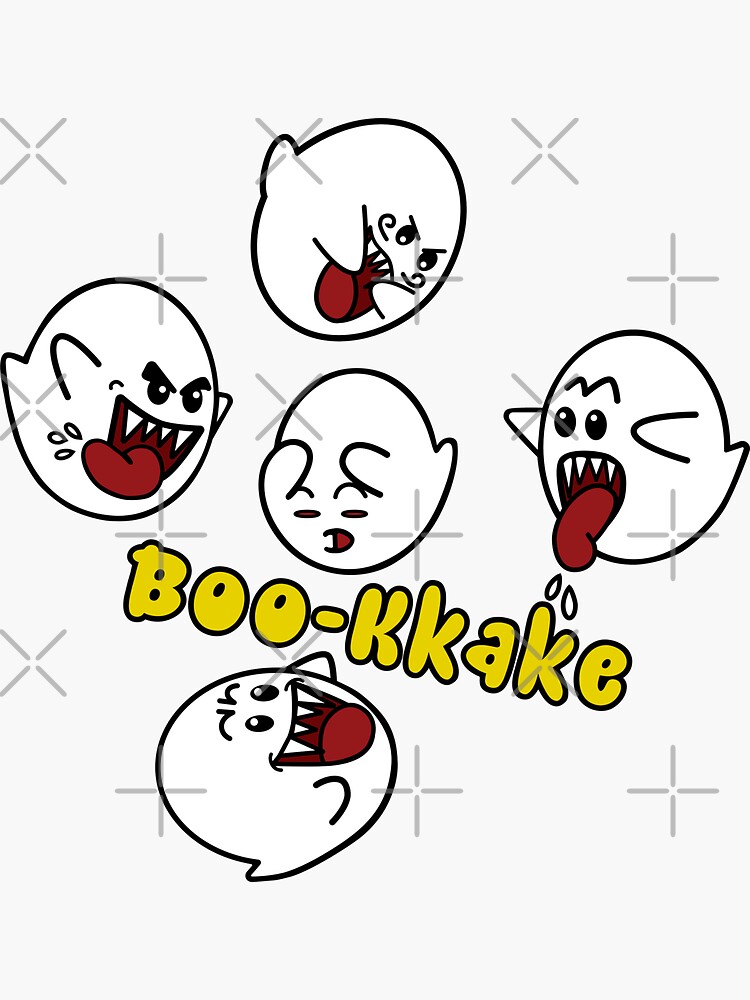 ""Boo"kkake" Sticker by Kyonshi | Redbubble