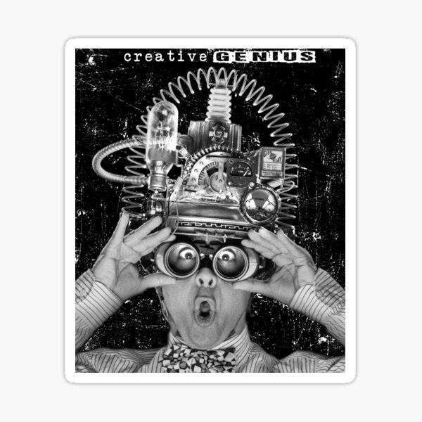 "Creative Genius" Sticker for Sale by pacedesign | Redbubble