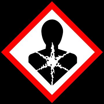 "Pictogram "Aspiration Hazard"" Sticker by WilliamPaterson | Redbubble