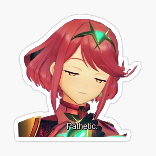 "Pyra 'Pathetic'" Sticker for Sale by Danknesshazard | Redbubble