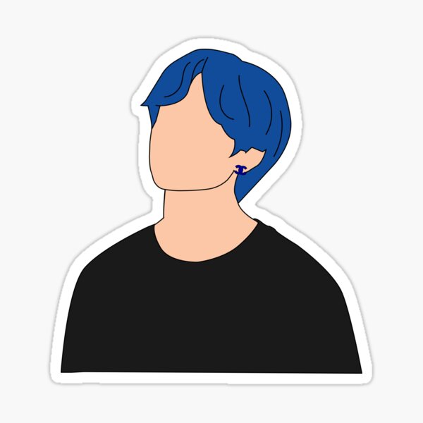 "BTS V Kim Taehyung - Love Yourself minimalist" Sticker by cameronbaba ...