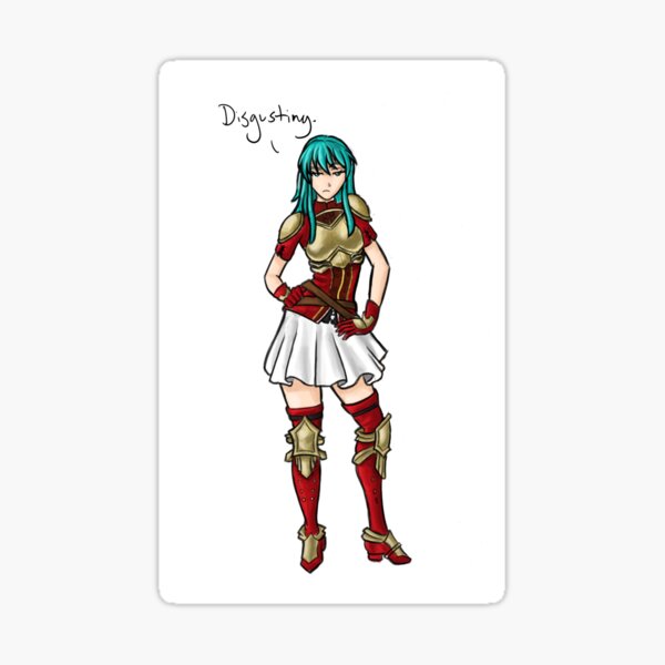 "Eirika Fire Emblem - Disgusting" Sticker by artworkbyjack | Redbubble