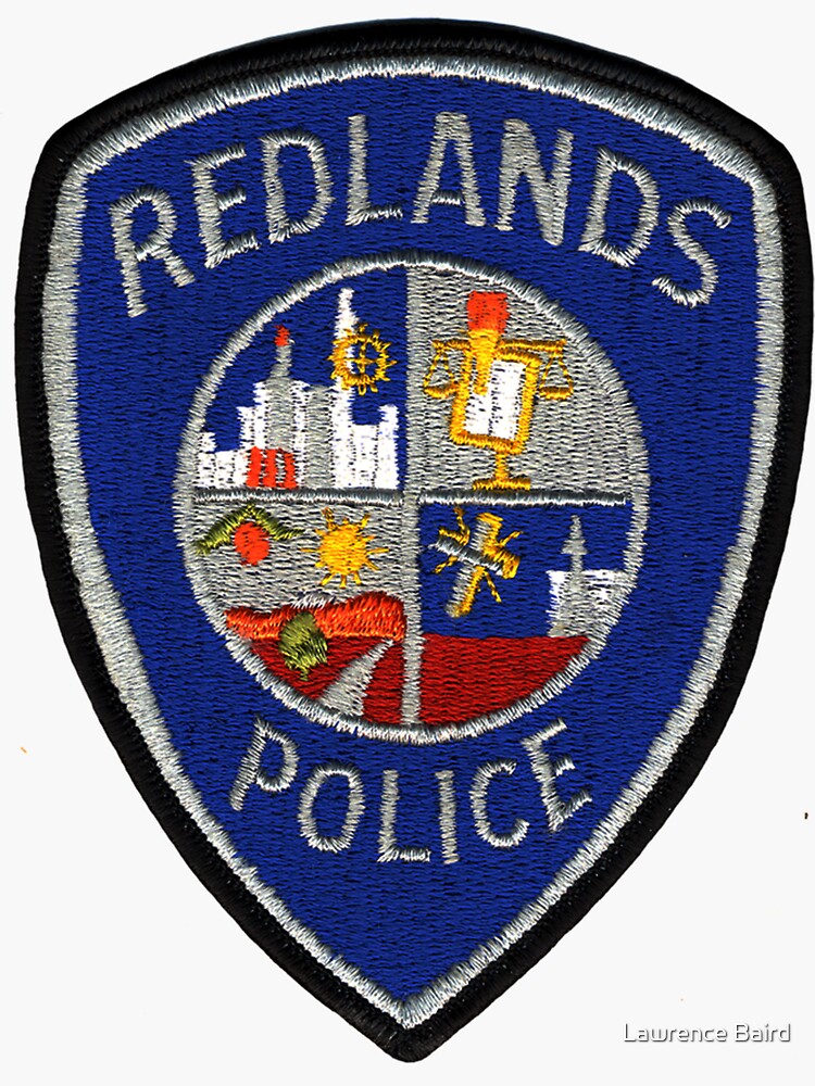 "Redlands California Police Department" Sticker for Sale by ...