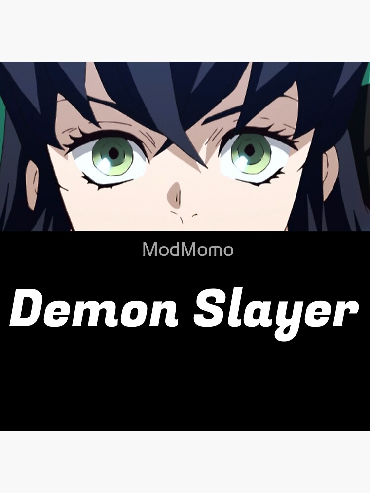 "Demon Slayer Inosuke:White Text" Poster by ModMomo | Redbubble