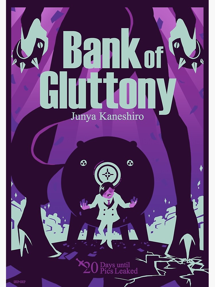 "Bank of Gluttony" Poster for Sale by SnipSnipArt | Redbubble