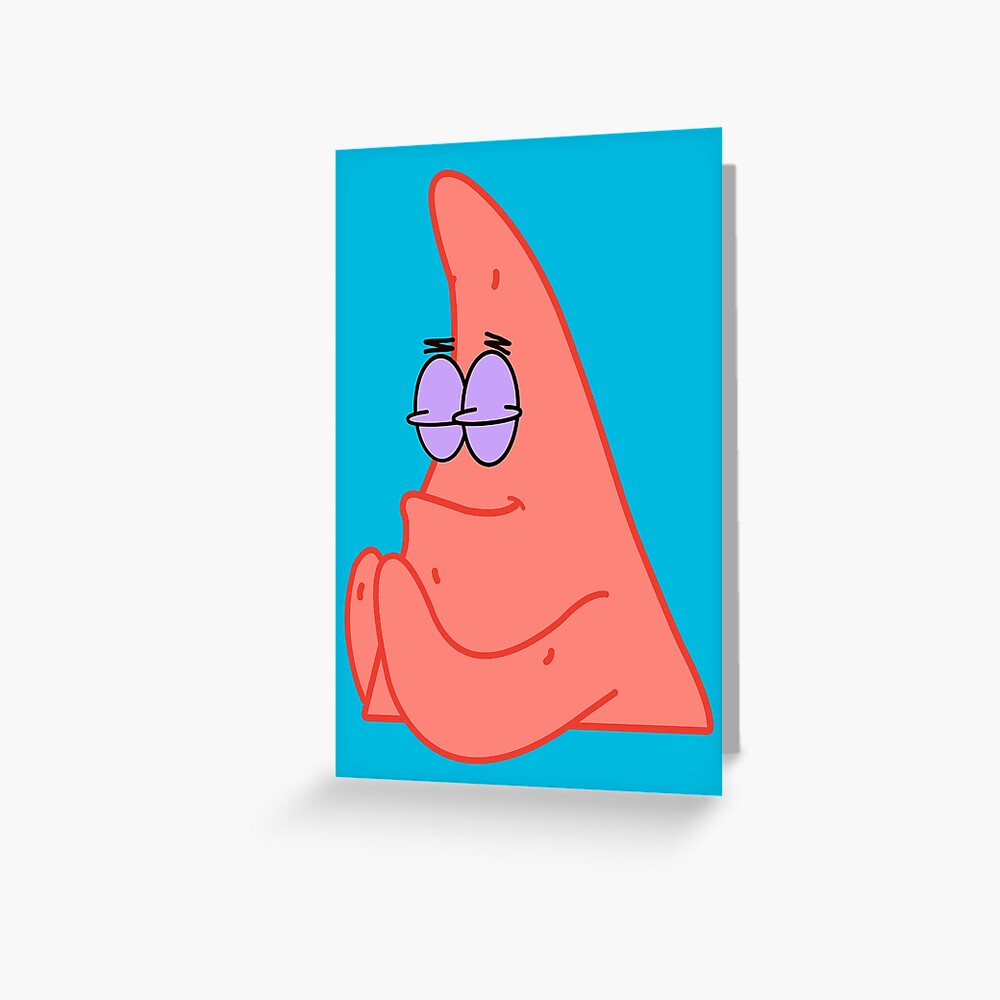 "Patrick Star Praying" Greeting Card by artsylab | Redbubble