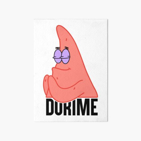Lámina rígida «Patrick Star rezando: Dorime Ameno» de artsylab | Redbubble