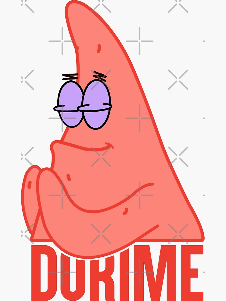 Pegatina «Patrick Star rezando: Dorime Ameno» de artsylab | Redbubble
