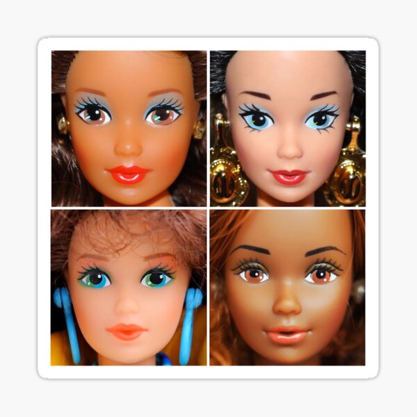 "Barbie doll faces" Sticker for Sale by dollsworld | Redbubble