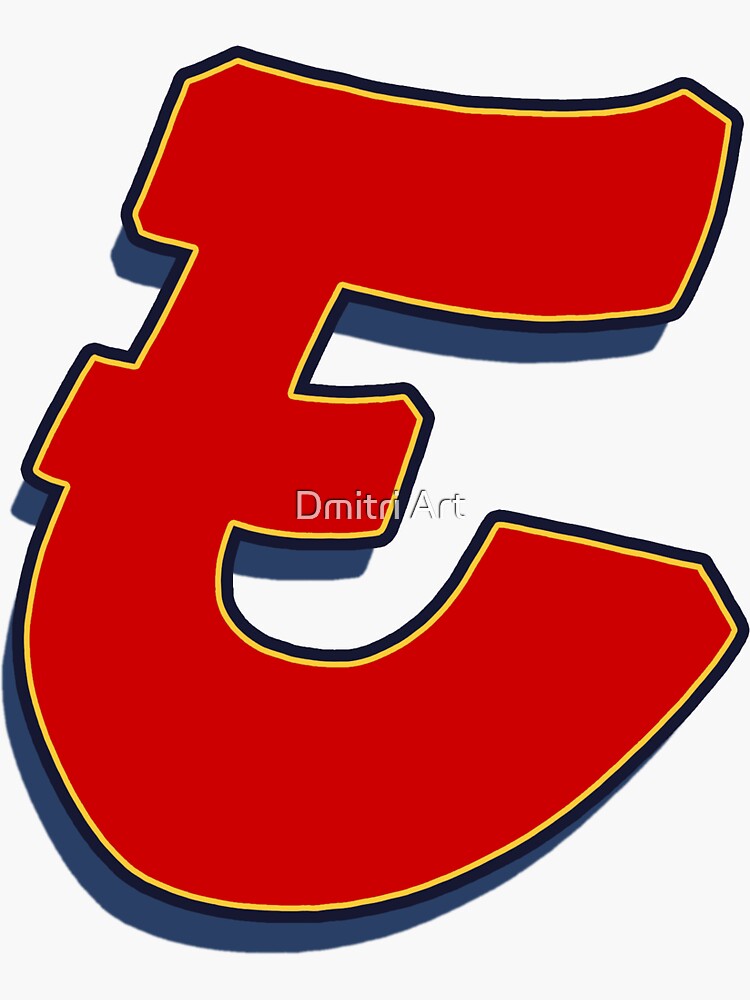 "Letter E - Red" Sticker for Sale by paintcave | Redbubble