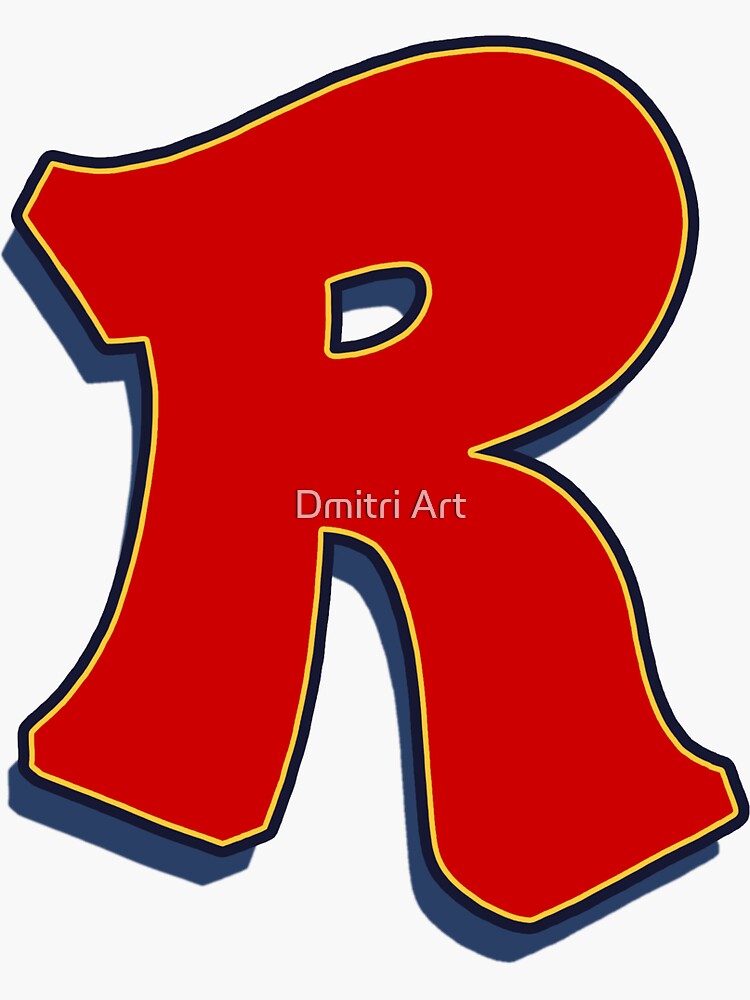 "Letter R - Red" Sticker for Sale by paintcave | Redbubble