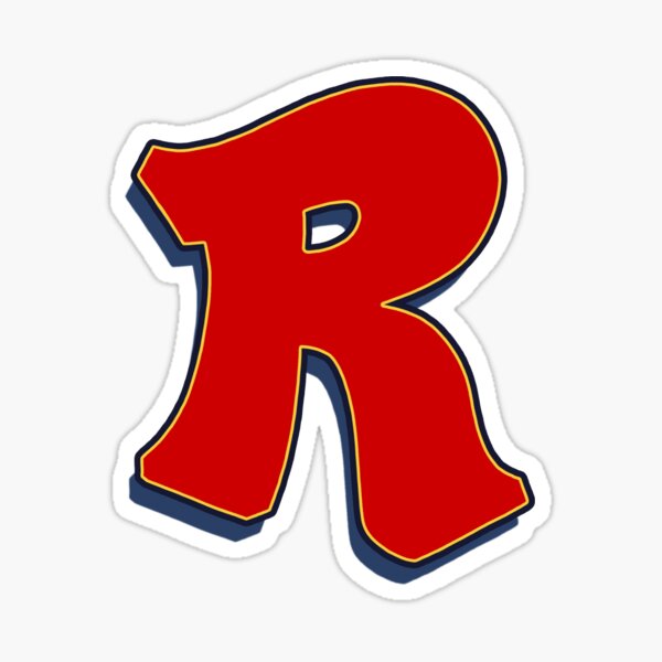 "Letter R - Red" Sticker for Sale by paintcave | Redbubble