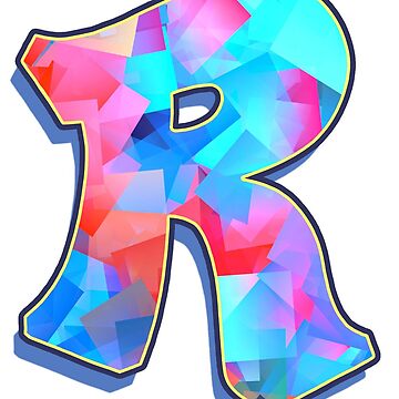 "Letter R - Color Mix" Sticker for Sale by paintcave | Redbubble