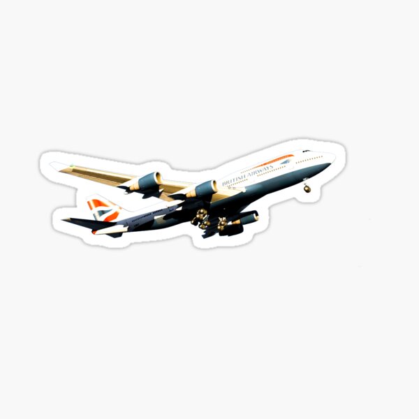 Boeing 747 400 Stickers | Redbubble