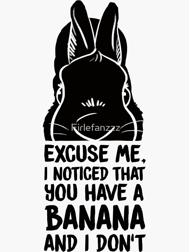 "excuse me" Sticker by Firlefanzzz | Redbubble