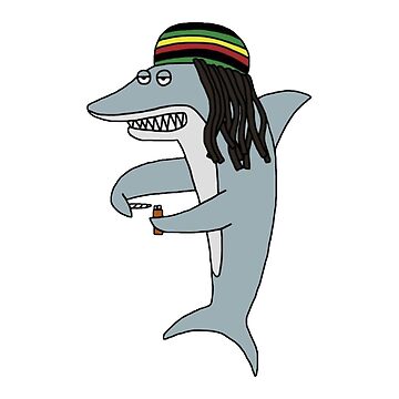 "reggae shark" Sticker for Sale by francescaclews | Redbubble