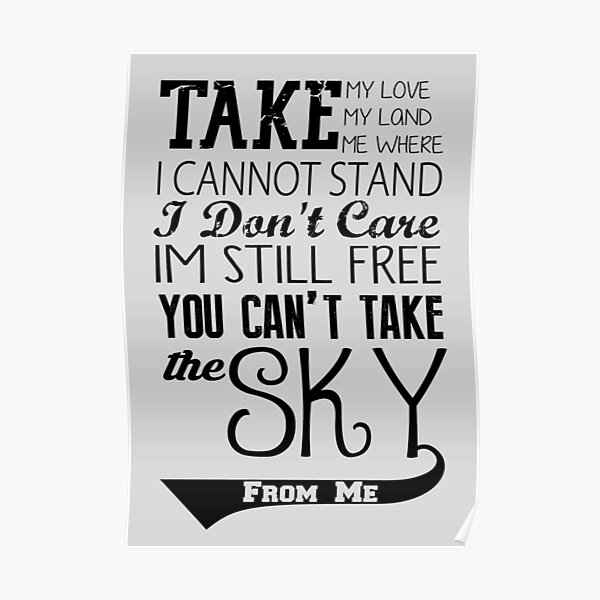"Firefly Theme song quote" Poster by kurticide | Redbubble