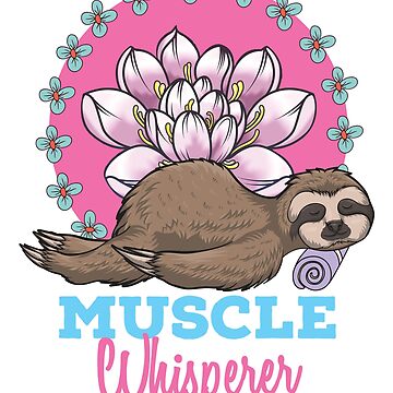 "Sloth Cartoon Massage Therapist Gift" Art Board Print for Sale by ...