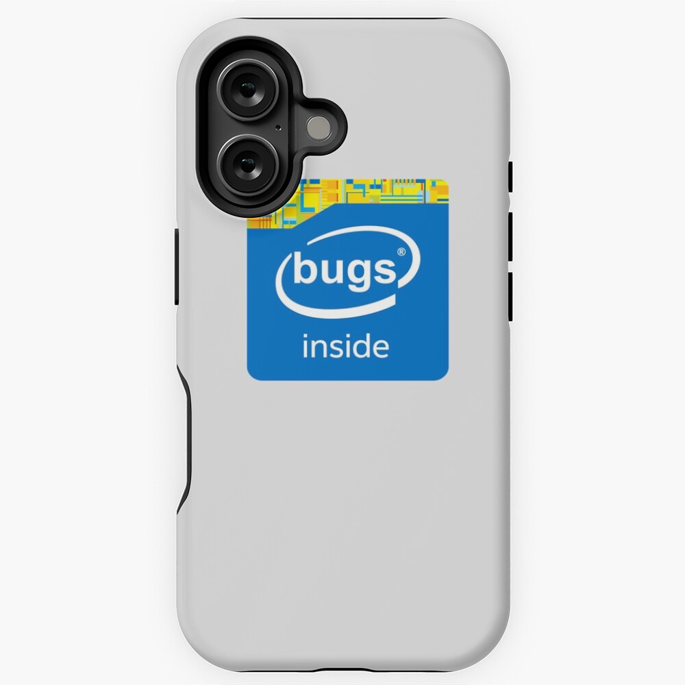 "Intel Bugs Inside Logo Meme" Sticker by ELKaito | Redbubble